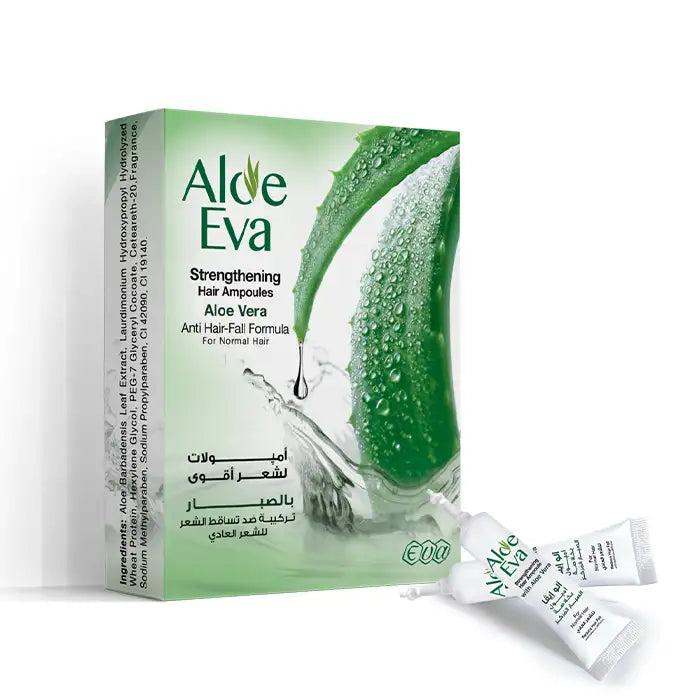 Aloe Eva Strengthening Hair Ampoules With Aloe Vera ( 4 Ampoules * 15 ...