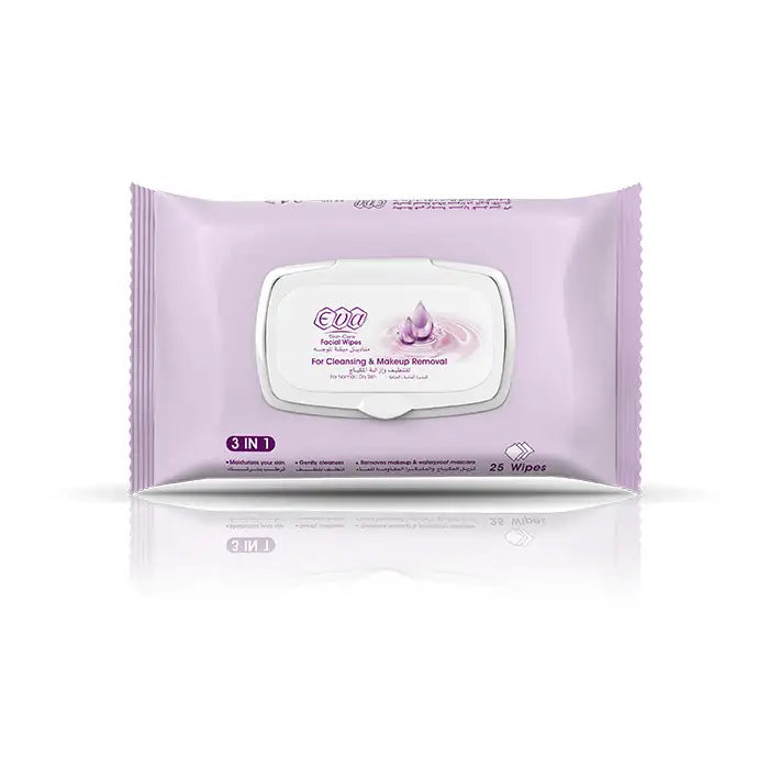 Eva Skin Care Facial Wipes For Cleansing & Makeup Removal For Normal ...
